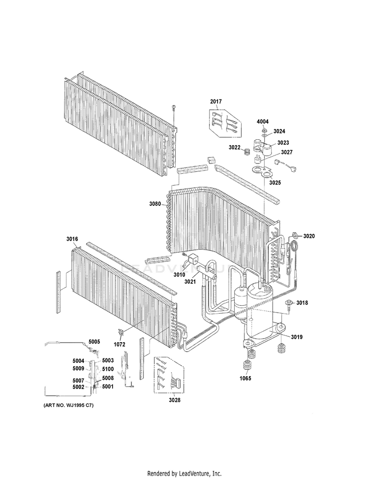 GE AZ61H12EACW3 Room Air Conditioner Built In - PartsWarehouse