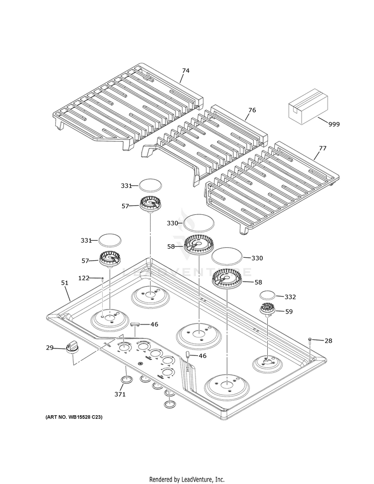 GE PGP7036SL1SS Gas Range Or Dual Fuel - PartsWarehouse