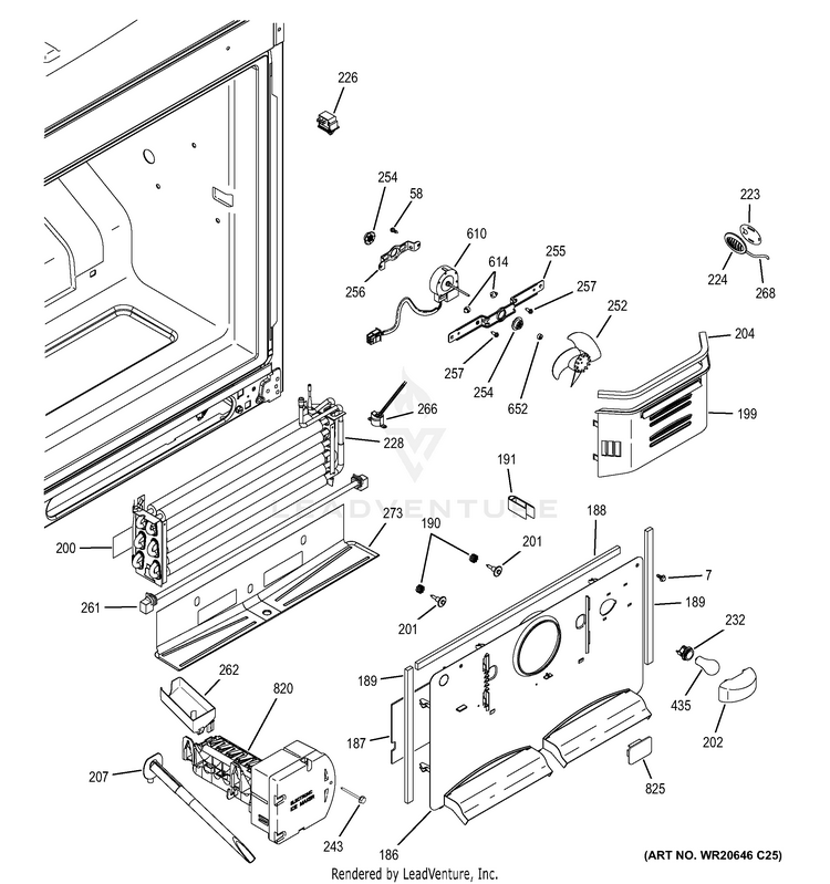 GE GNS23GGHBFWW Bottom Mount Refrigerator - PartsWarehouse