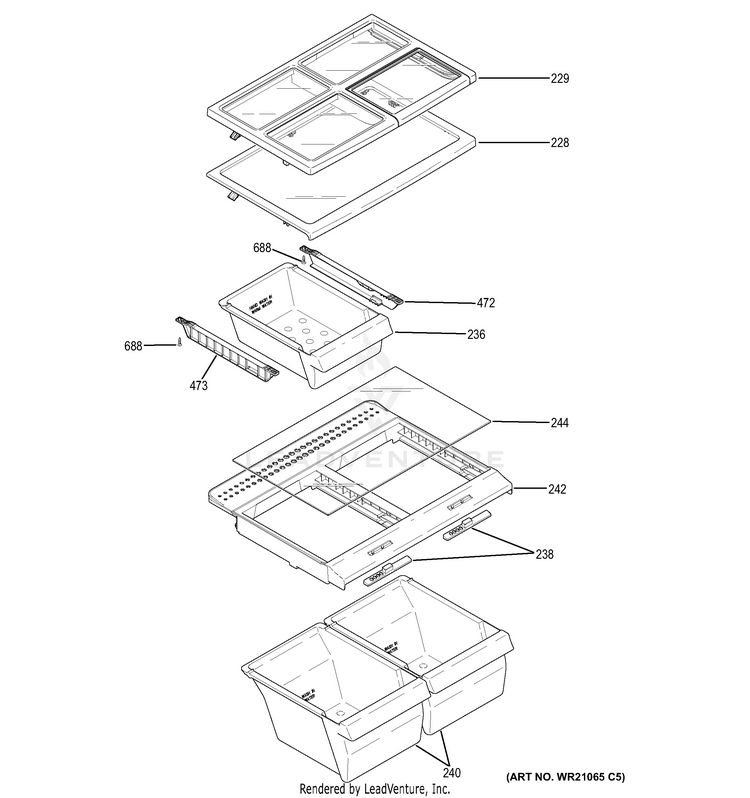 GE GIE18HSHGRSS Refrigerator | Partswarehouse