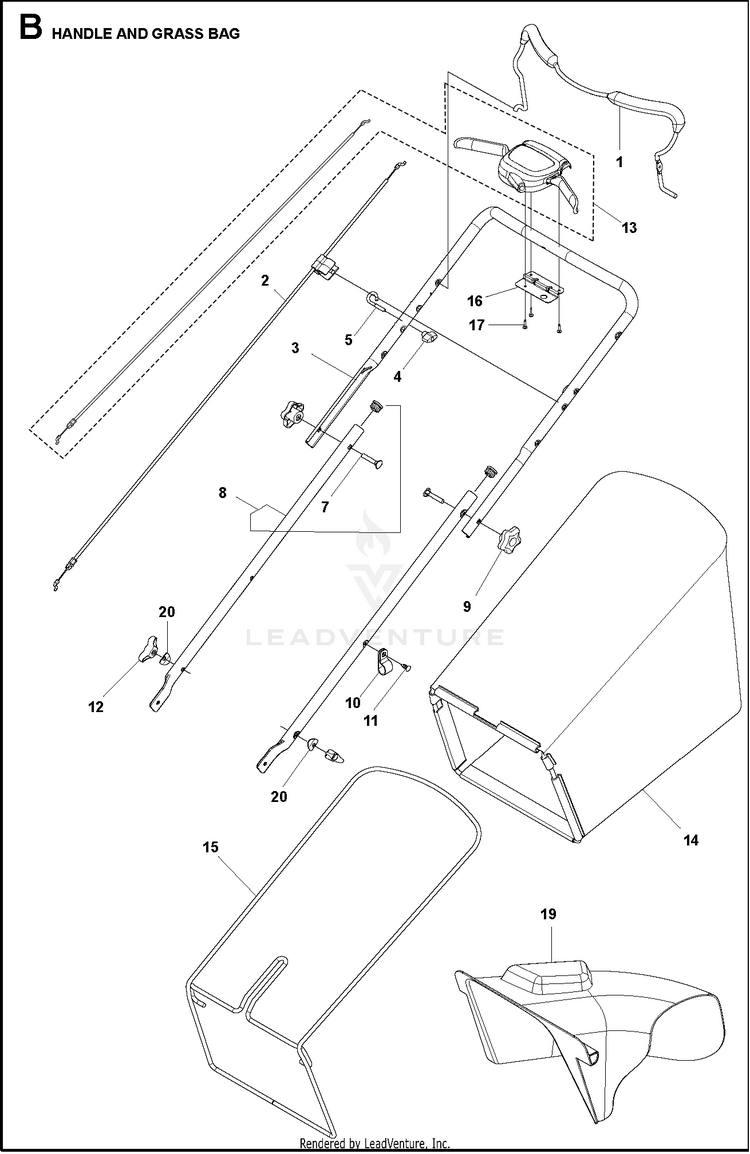 Husqvarna L 321AHX (96799330100) Walk Behind Mower | Partswarehouse