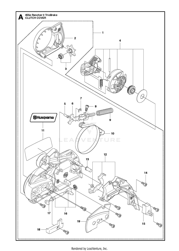 Husqvarna 455 E RANCHER II TRIOBRAKE Chain Saw | Partswarehouse