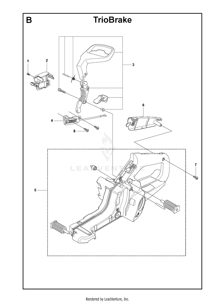 Husqvarna 445 E TRIOBRAKE Chain Saw | Partswarehouse