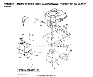 Husqvarna YTH21K46 - 96043008500 (2009-08) Riding Tractor | Partswarehouse