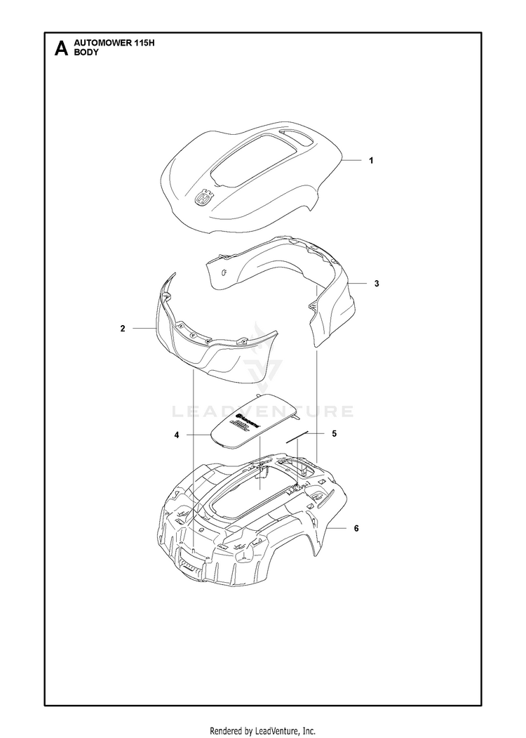 Husqvarna AUTOMOWER 115H Robotic Lawn Mower Parts and Accessories at ...