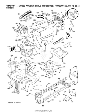 Husqvarna 2348 LS - 96043004400 (2008-01) Riding Tractor | Partswarehouse