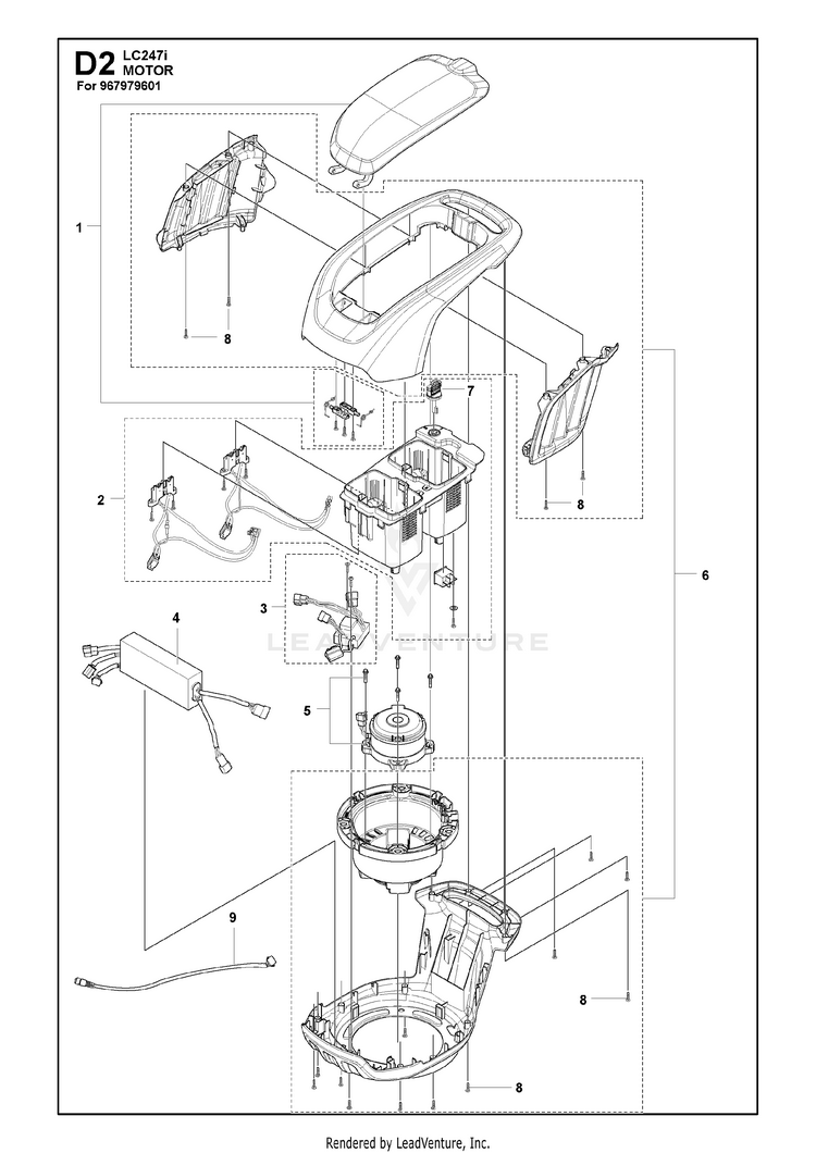 Husqvarna LC 247i Walk Behind Mower | Partswarehouse