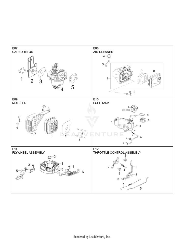 Husqvarna RATO ENGINES - 591205501 (2017-10) Engine | Partswarehouse