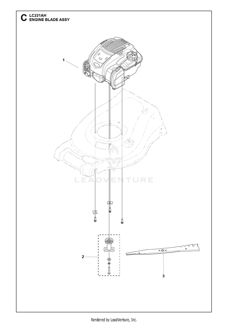 Husqvarna LC 221AH Walk Behind Mower Parts and Accessories at ...