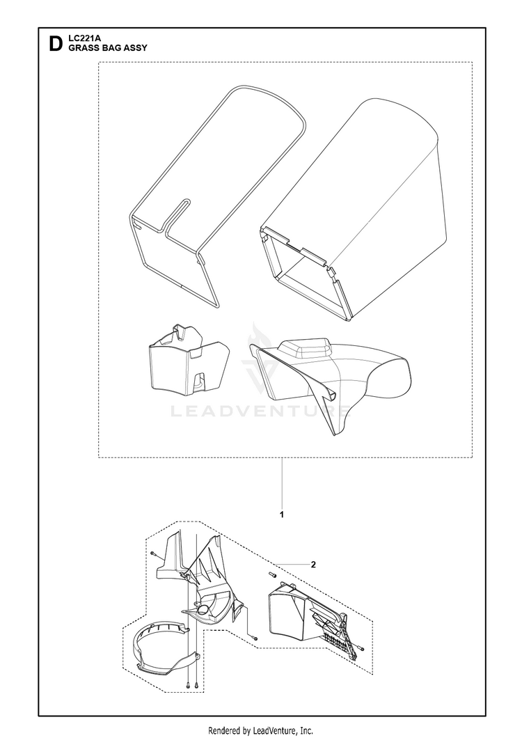 Husqvarna LC 221A Walk Behind Mower | Partswarehouse