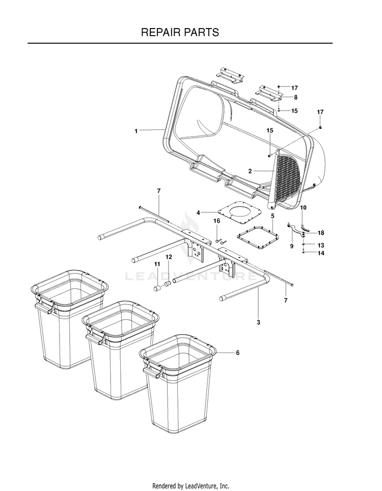 Husqvarna Grass Collector - H348F (2009-12) Grass Collector ...