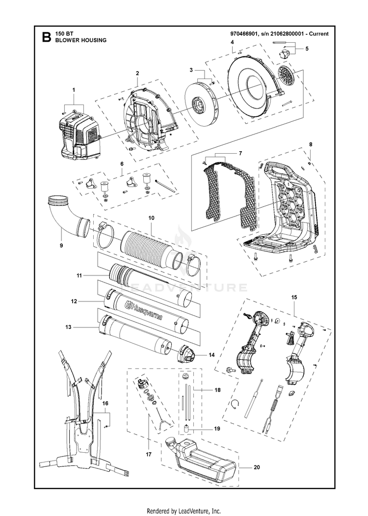 Husqvarna 150 BT 2022 BLOWERS | Partswarehouse