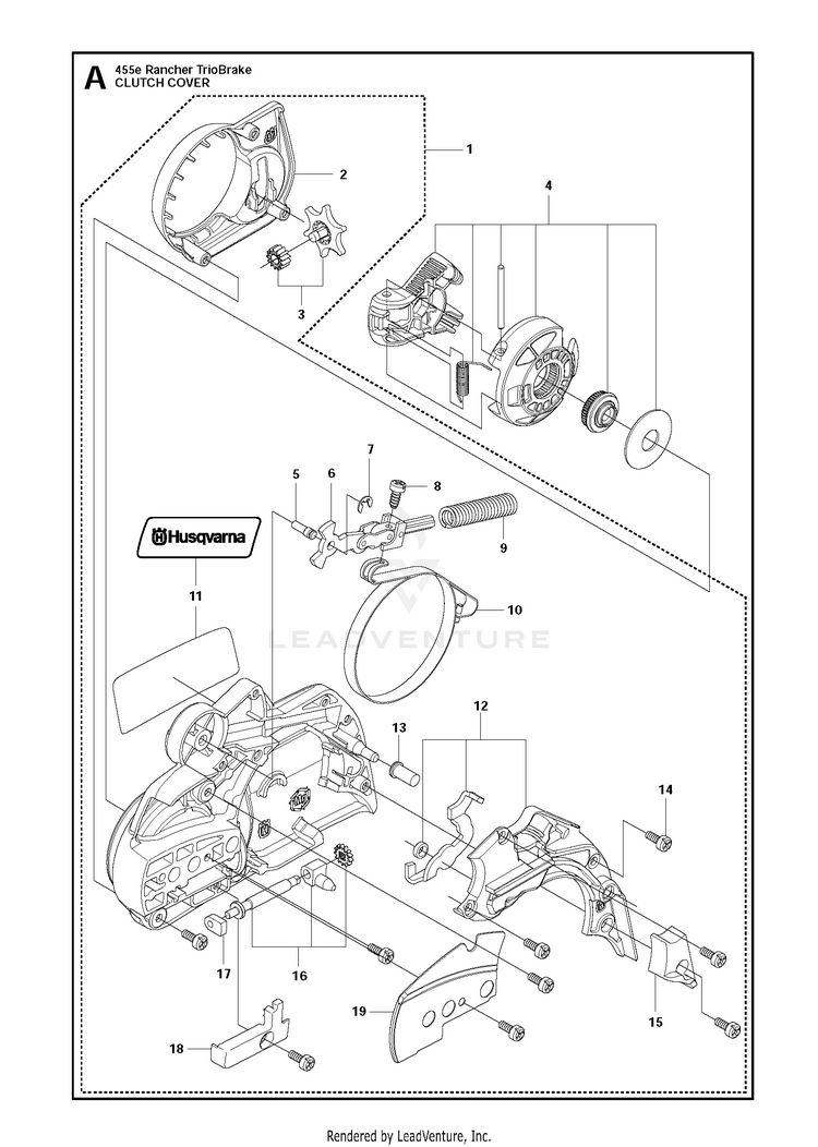 Husqvarna 455 E TRIOBRAKE Chain Saw | Partswarehouse