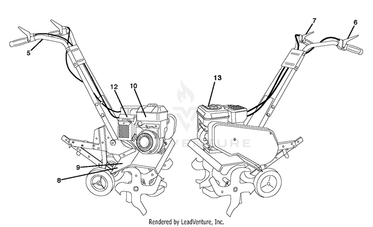 Husqvarna FT 900 - 96083000605 (2013-03) Cultivator/Tiller | Partswarehouse