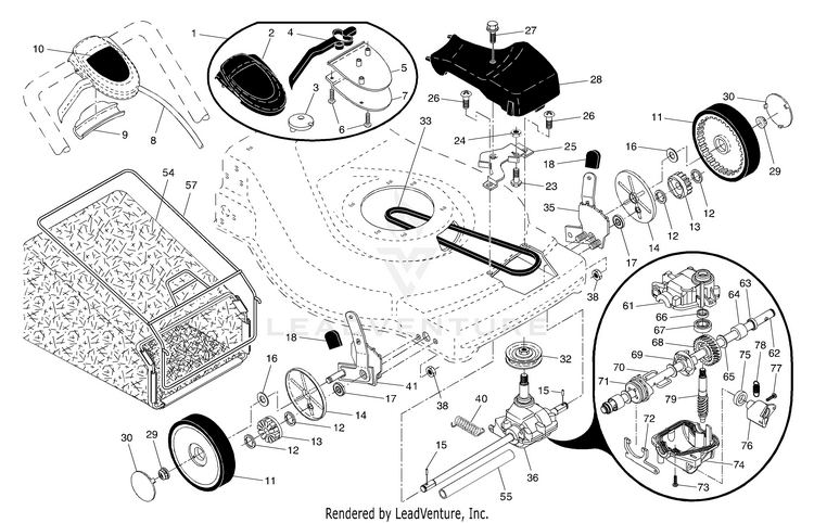 Husqvarna 6522 SH (96143000901) (2005-02) Walk Mower - PartsWarehouse