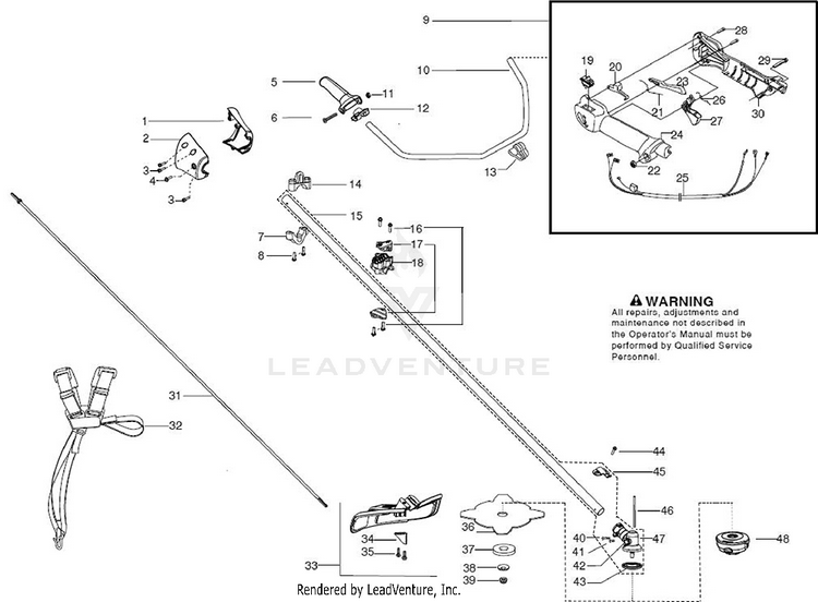 Husqvarna 129 R - 967193301 (ROW) Brushcutter/Clearing Saw | Partswarehouse
