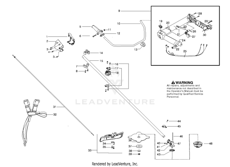 Husqvarna 128 R (952715758) Brushcutter/Clearing Saw | Partswarehouse