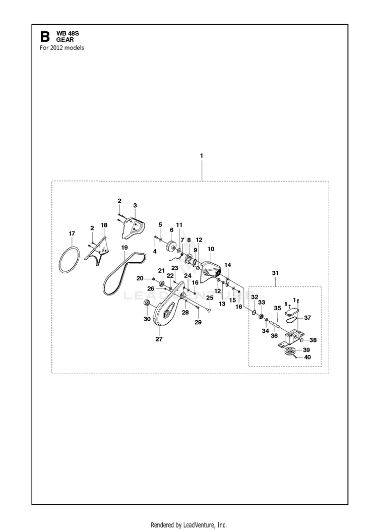 Husqvarna WB48 S - 96697800204 (2012-01) Walk Behind Mower | Partswarehouse