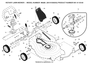 Husqvarna R52 S - 96141006005 (2008-02) Walk Behind Mower | Partswarehouse