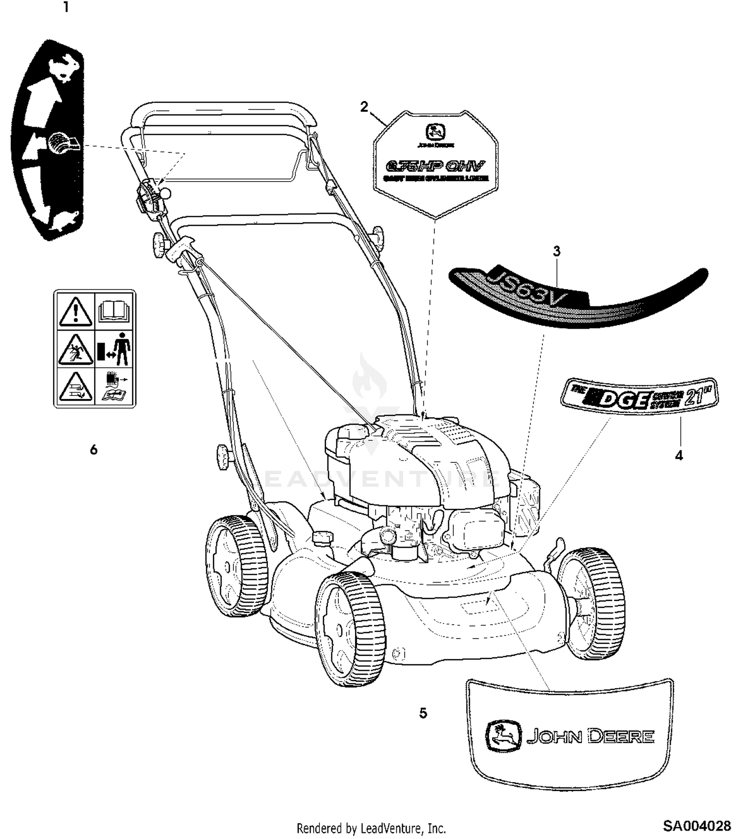 John deere walk behind mower parts store