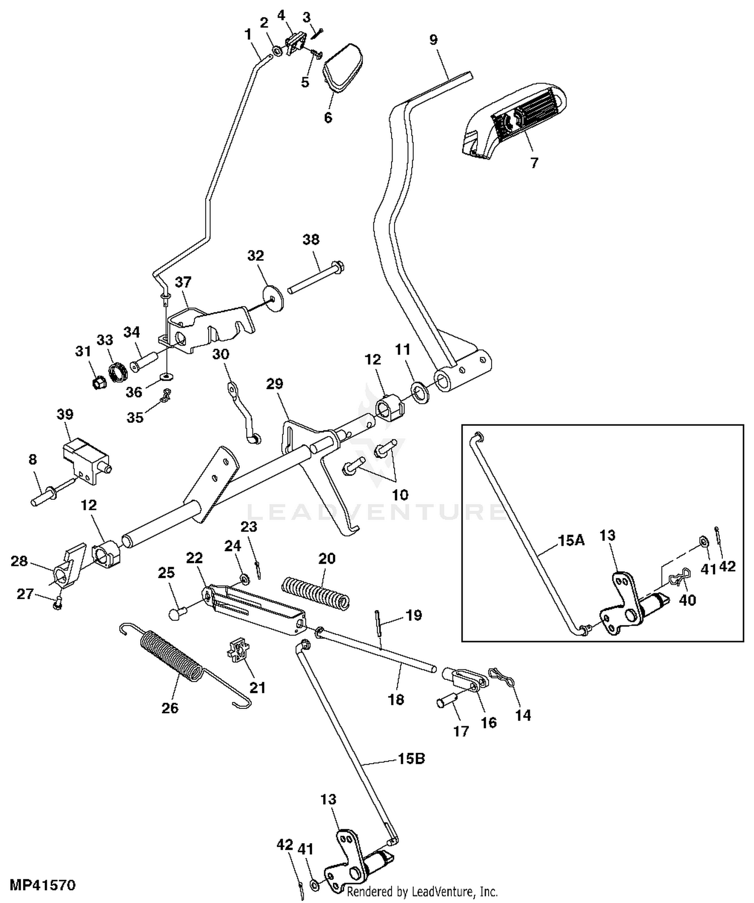 John Deere 175 Lawn Tractor Hydrostatic -PC10391 BRAKE, 43% OFF