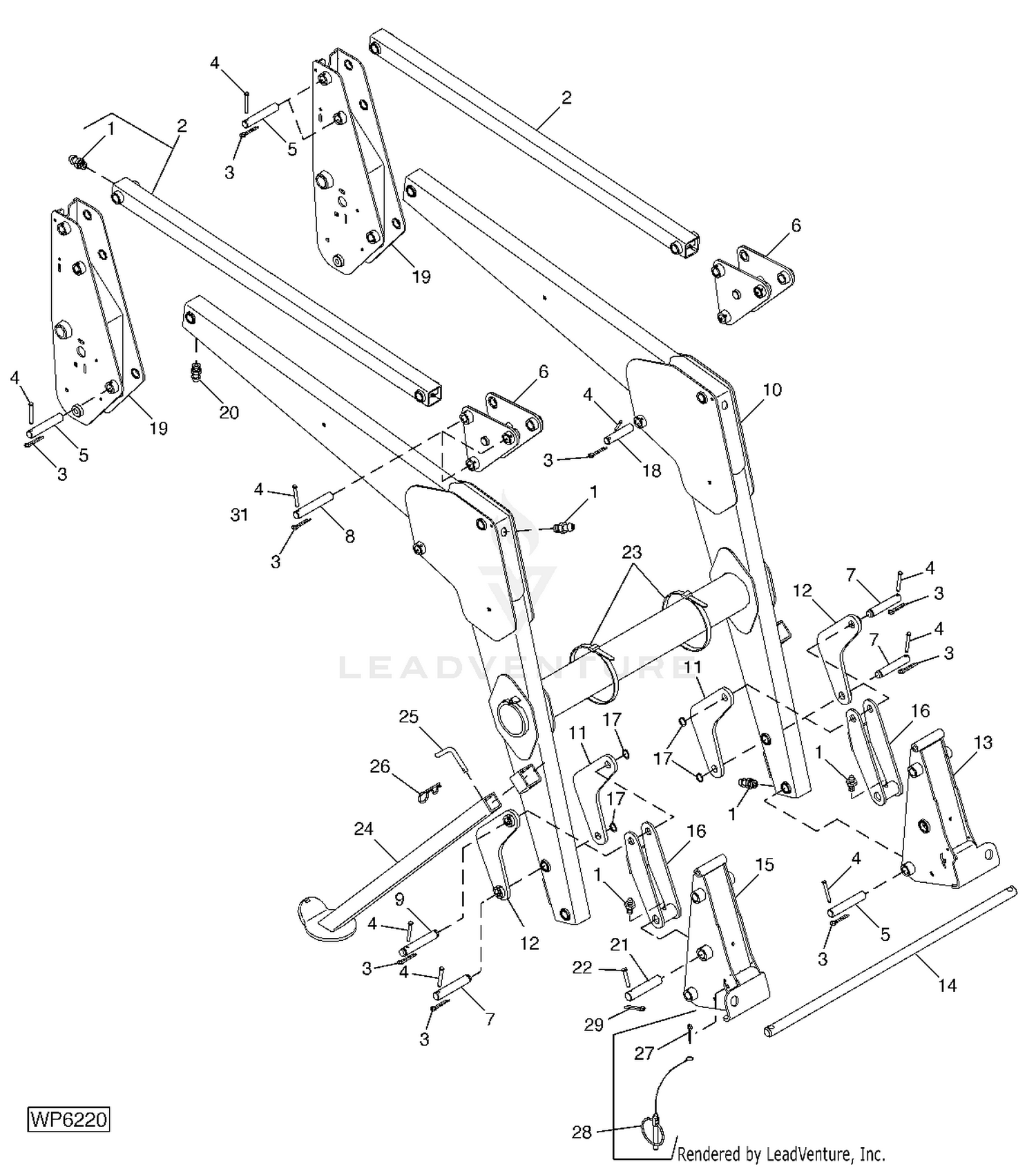 John Deere 542 Loader Without Mechanical Self-Level, 44% OFF