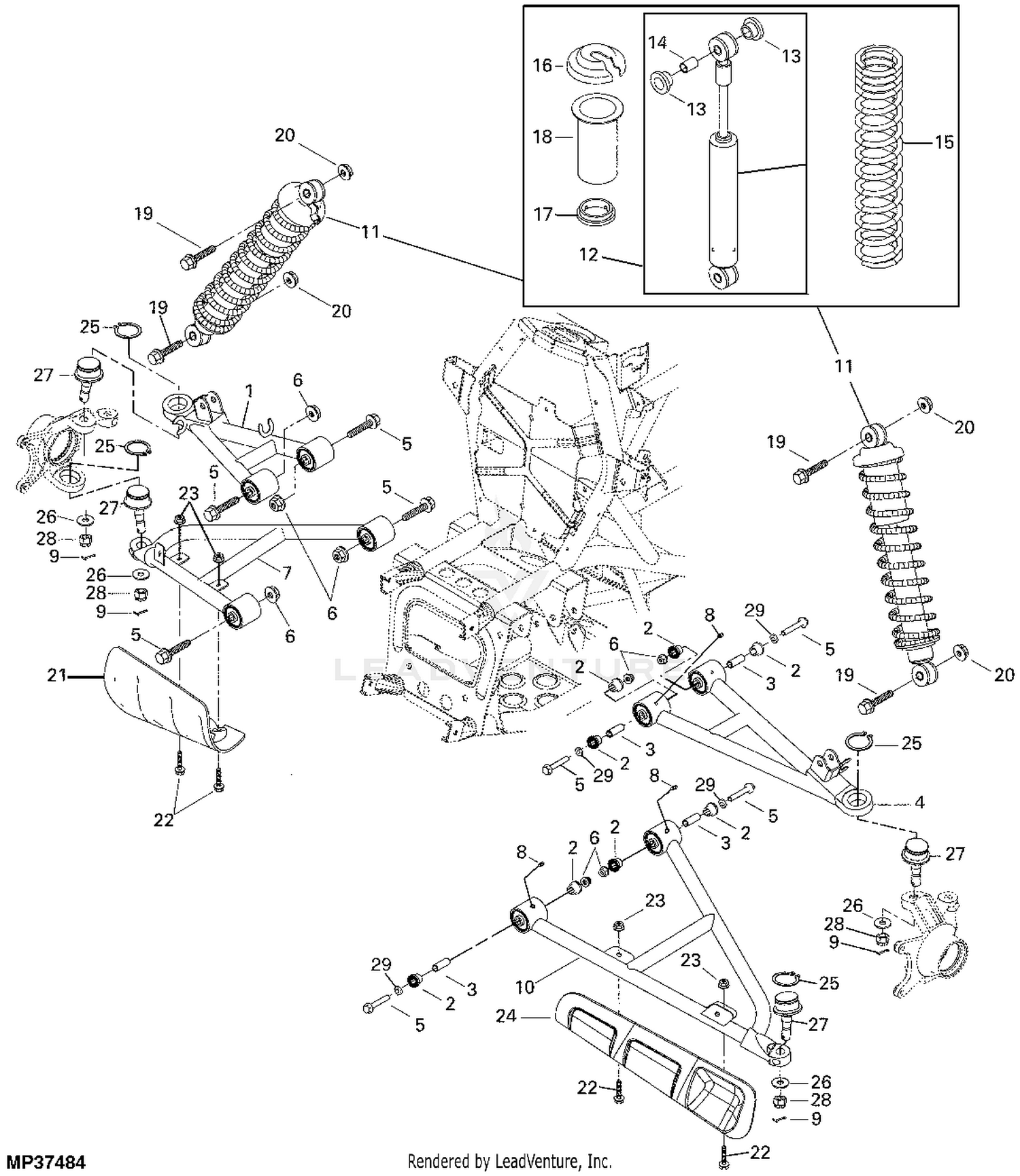 John Deere Buck 500 Parts