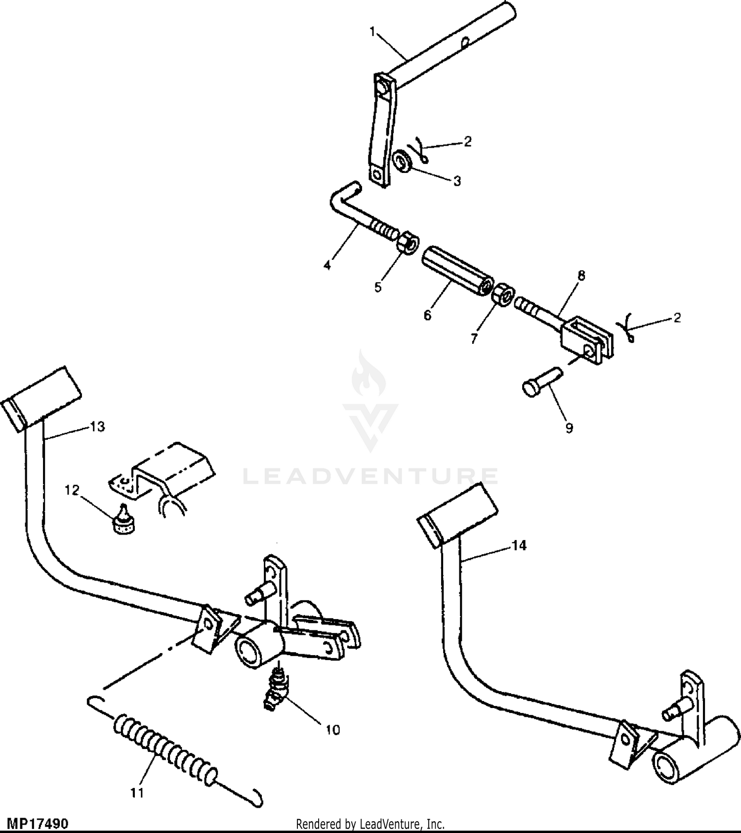 Tractor Clutch Pedal