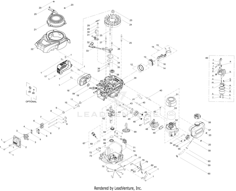 Troy-Bilt 1P51NUA 79cc Engine Troy-Bilt OHV Engine | Partswarehouse