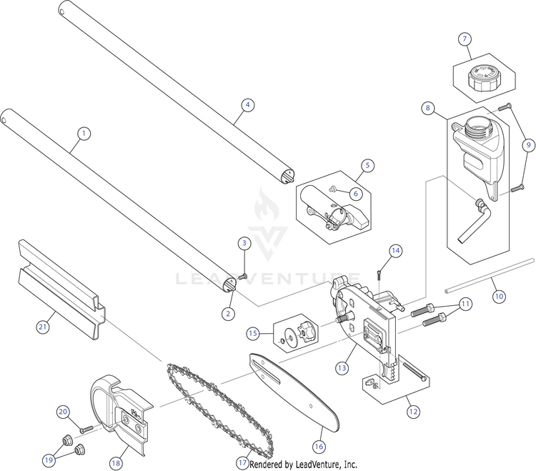 TrimmerPlus by MTD TPP720 41AJPA-C902 Pole Saw Attachment | Partswarehouse