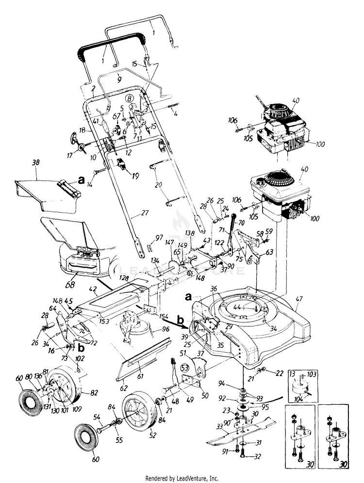 Mastercraft 123-238C054 (481-0347) (1993) Self-Propelled Walk-Behind ...