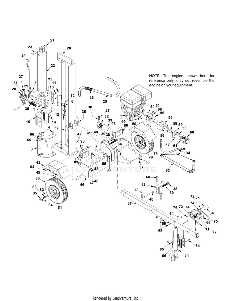 Troy-Bilt LS338 24AD597D063 (2003) Log Splitter | Partswarehouse