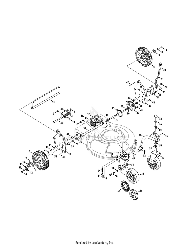 MTD Pro Self Propelled Mowers 12A-98K9095 (2011) | Partswarehouse