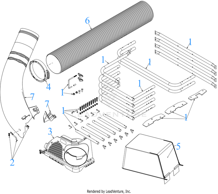 Troy-Bilt 19A30044100 50" & 54" Leaf Collection System Leaf Collection ...