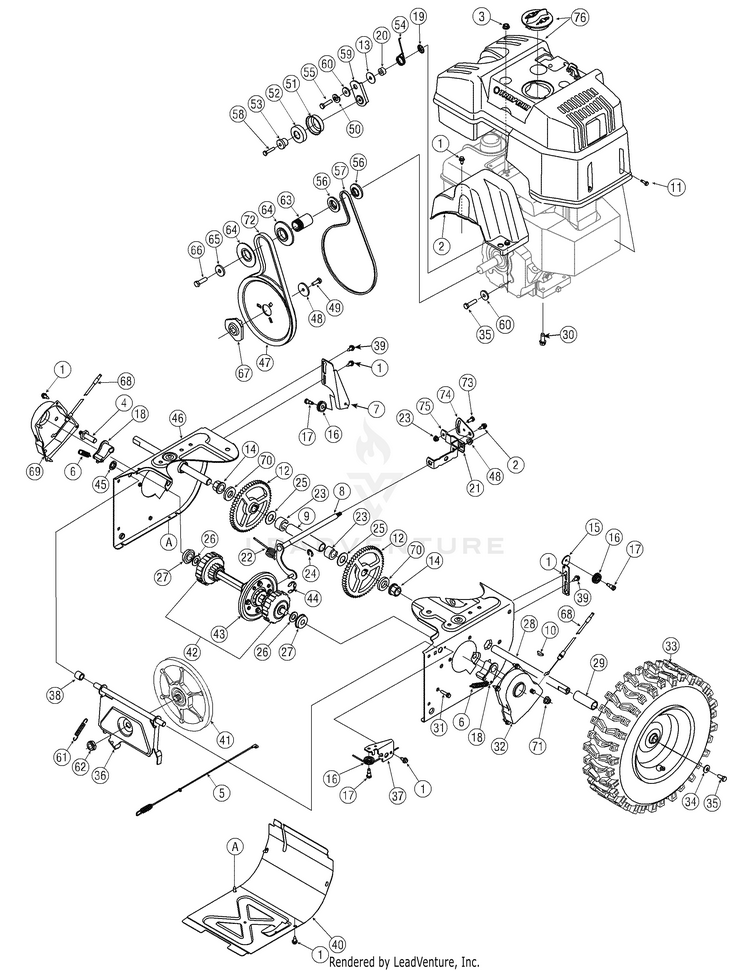 Troy-Bilt 10030 Storm 10hp 30" Self Propelled 31AH5LQ5766 (2005-2) Snow ...