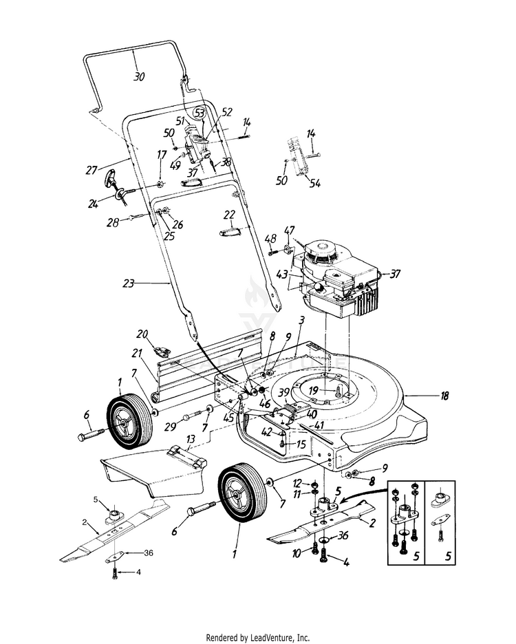 Mastercraft 11A-031A754 (1997) Self-Propelled Walk-Behind Mower ...