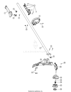 Bolens BL160 41AD160G965 41AD160G965 BL160 Gas String Trimmer ...