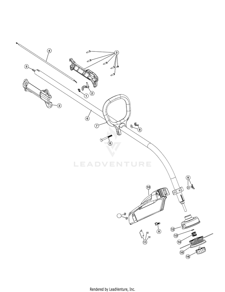 Yard Machines 2800M 41BD280G900 Gas String Trimmer | Partswarehouse