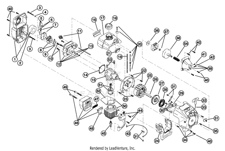 Ryobi 725r 41AD725A034 Gas String Trimmer | Partswarehouse