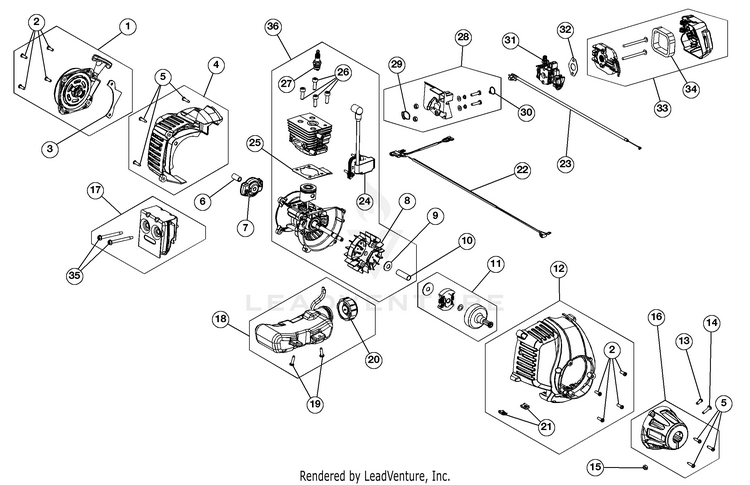 Remington RM2750 41ADZ23C983 Gas String Trimmer | Partswarehouse