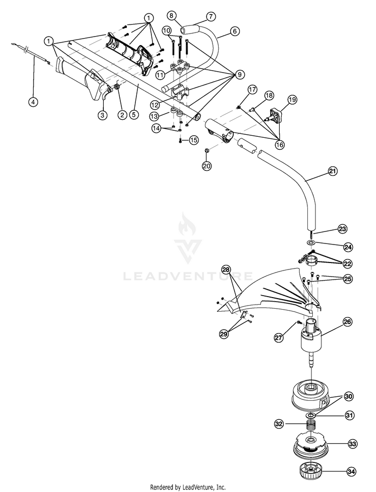 Ryobi 720r 41AD720A034 Gas String Trimmer | Partswarehouse