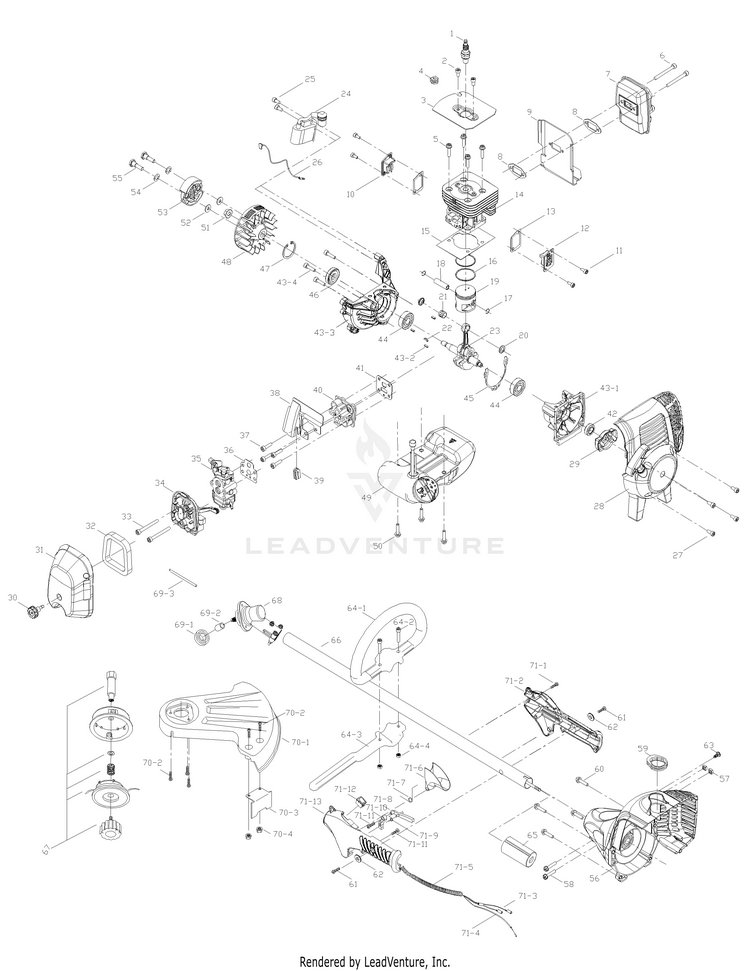 McCulloch MT3075 41AD307G977 Gas String Trimmer | Partswarehouse