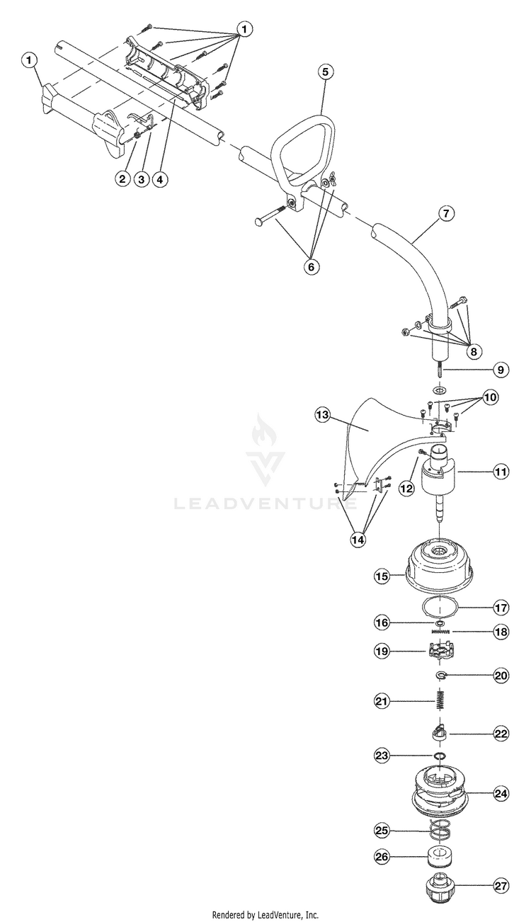 Ryobi 705r 41BD705G734 (2004) Gas String Trimmer | Partswarehouse
