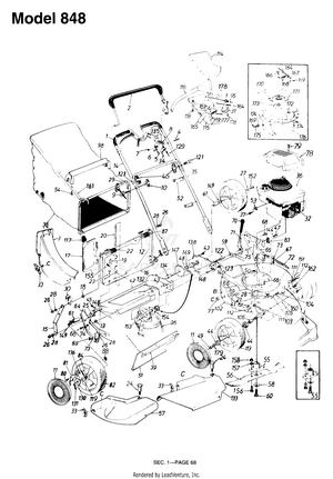 Mastercraft 123-848C054 (481-0602) (1993) Self-Propelled Walk-Behind ...