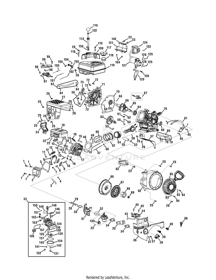 MTD OHV Engines 265-SU Engine | Partswarehouse