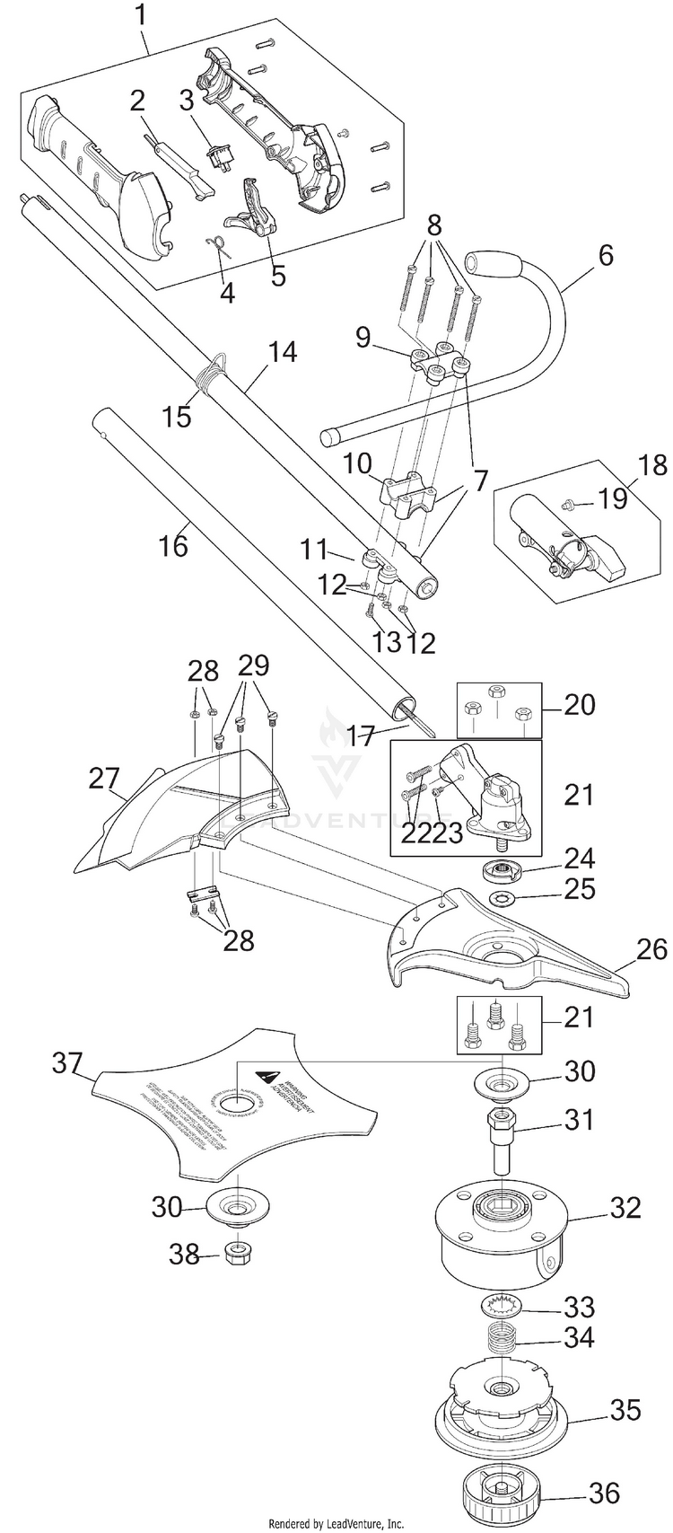 Remington RM2700 41ADZ27G983 Gas String Trimmer | Partswarehouse