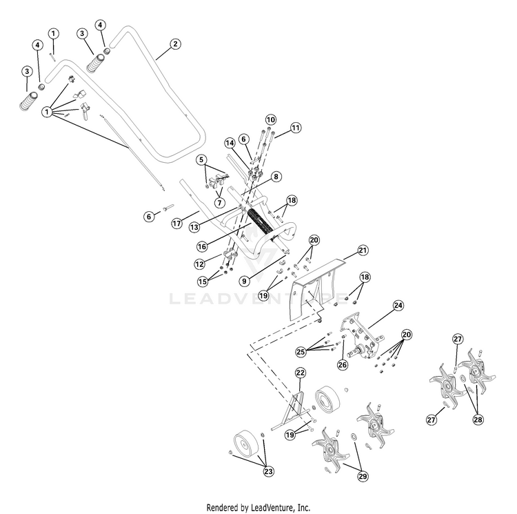 Ryobi 410r 21EK410G034 Tiller | Partswarehouse