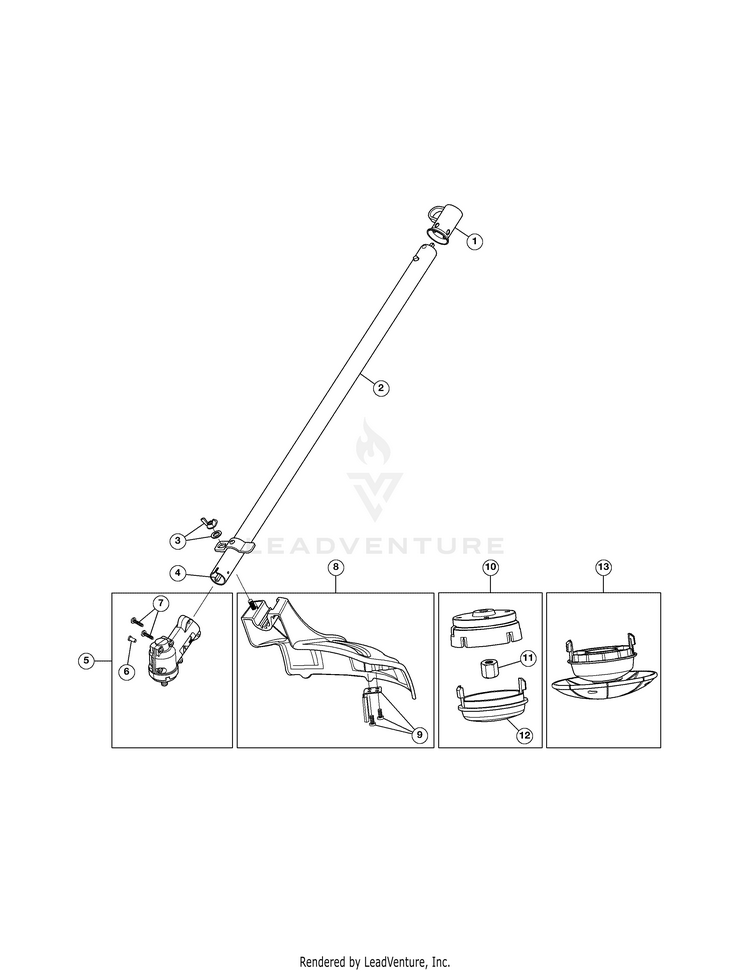 TrimmerPlus by MTD AF730 41BJAF30902 String Trimmer Attachment | Partswarehouse