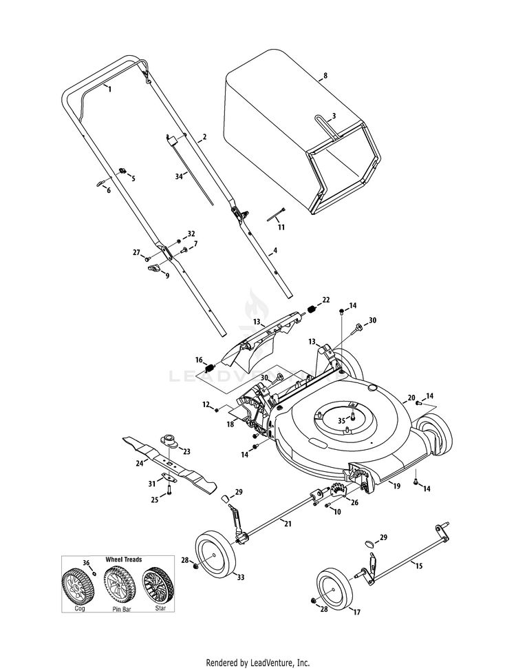 MTD Black 11A-A1JC027 (2011) Push Walk Behind Mower | Partswarehouse