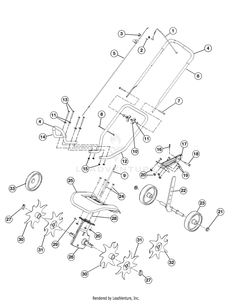 Yard Machines Y144 21AA144R900 Tiller | Partswarehouse
